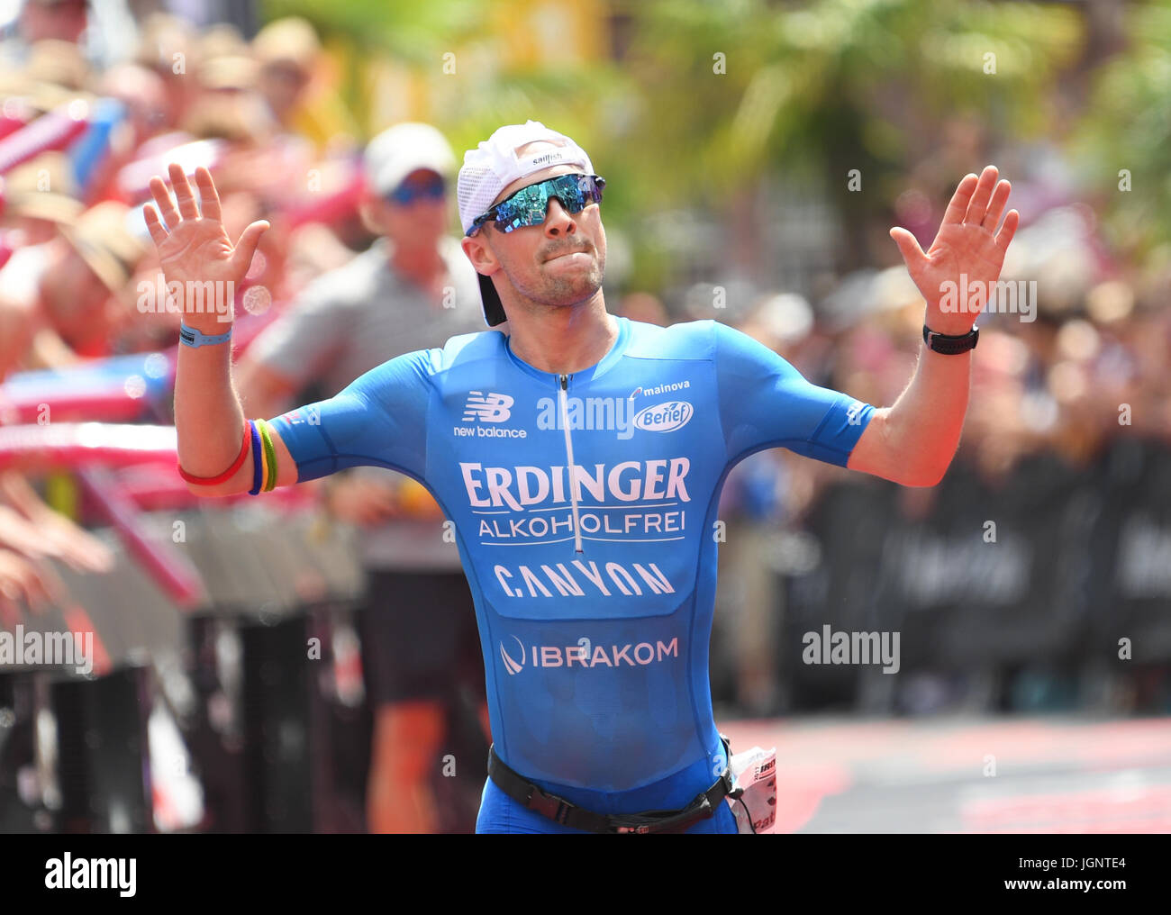 Frankfurt, Germany. 9th Jul, 2017. German athlete Patrick Lange ...