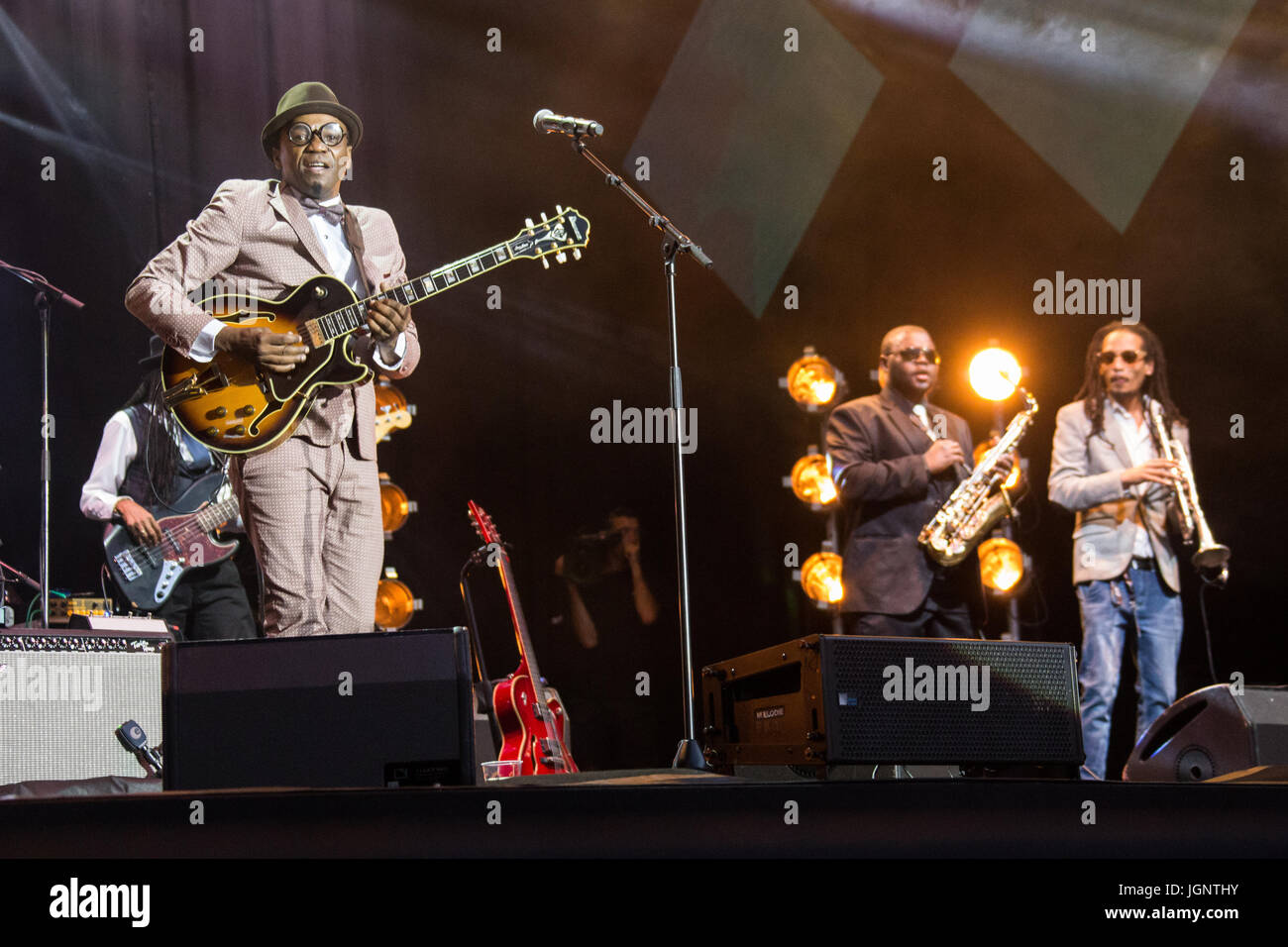 Lugano, Switzerland. 08th July, 2017. The South-African guitarist JIMMY ...