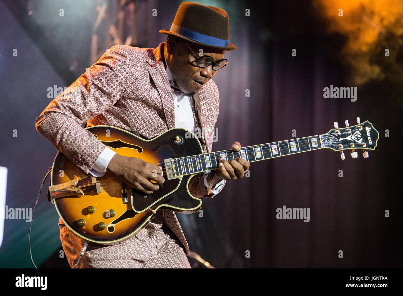 Lugano, Switzerland. 08th July, 2017. The South-African guitarist JIMMY ...