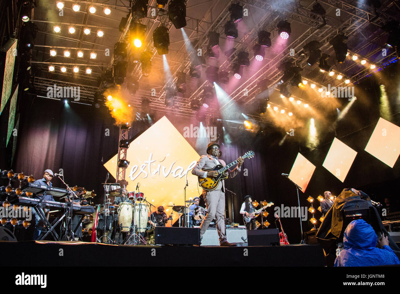 Lugano, Switzerland. 08th July, 2017. The South-African guitarist JIMMY ...