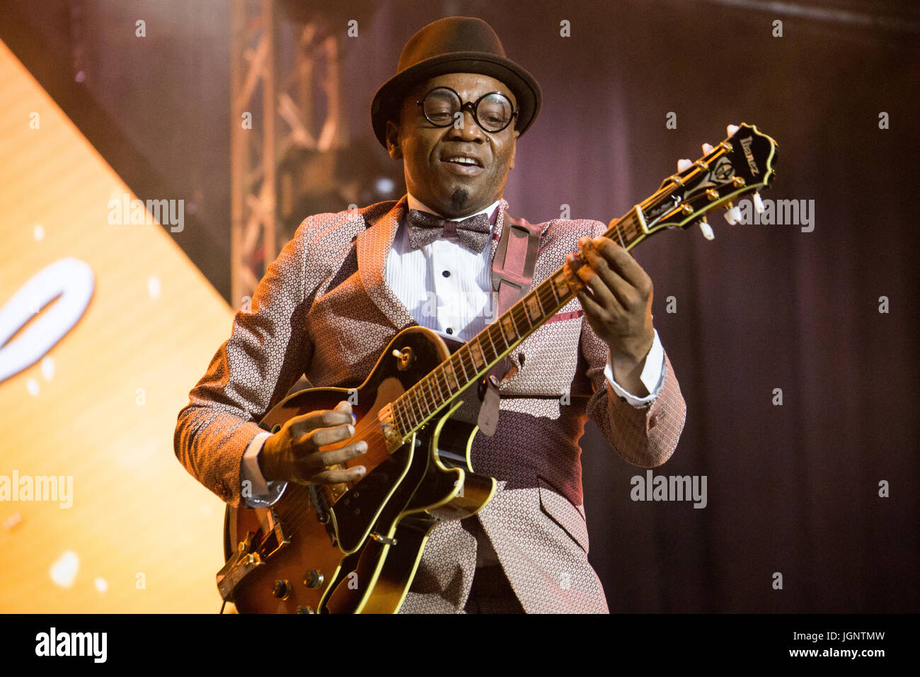 Lugano, Switzerland. 08th July, 2017. The South-African guitarist JIMMY ...