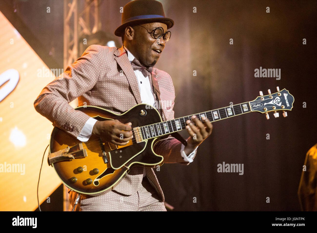 Lugano, Switzerland. 08th July, 2017. The South-African guitarist JIMMY ...