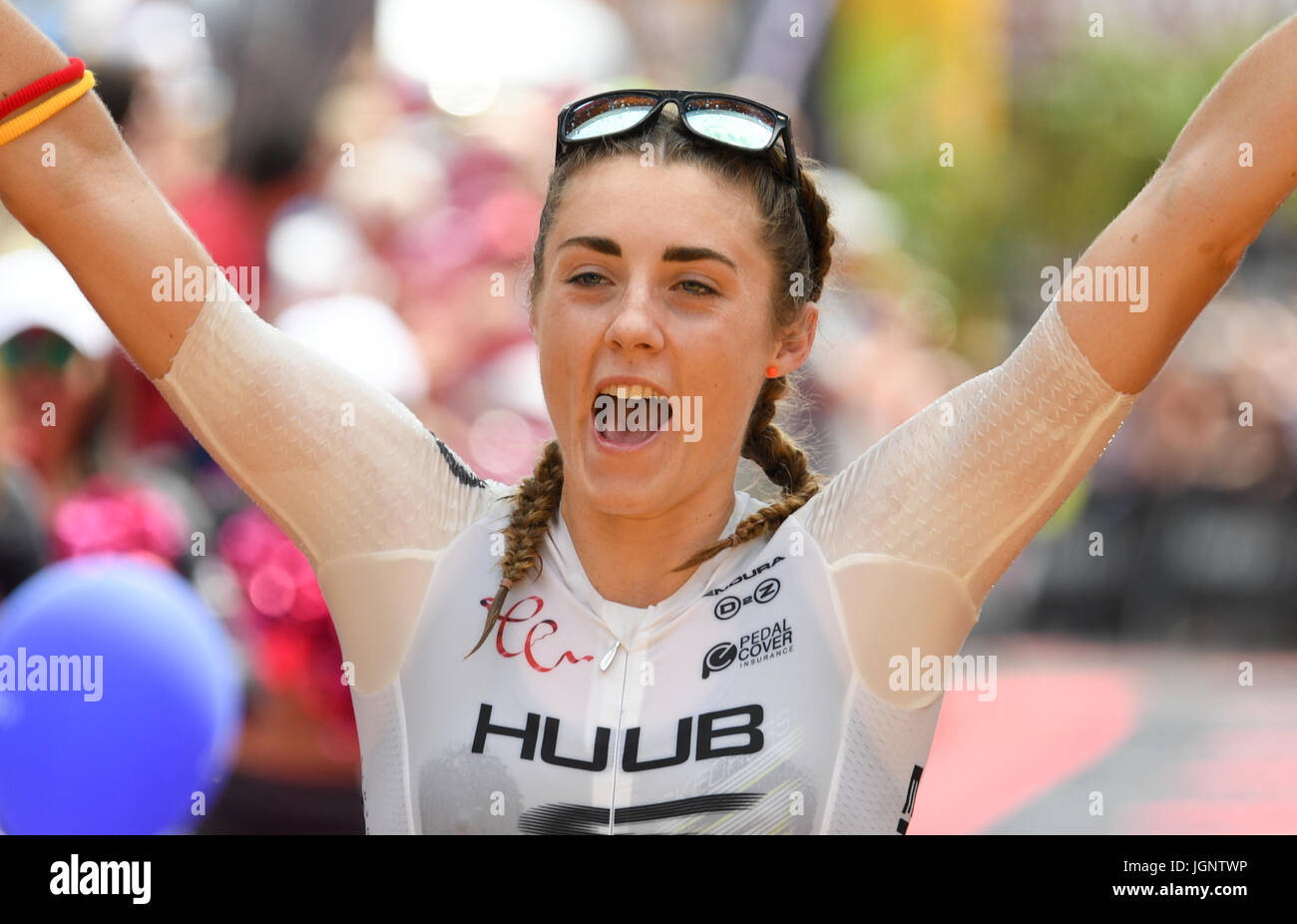 Frankfurt, Germany. 9th Jul, 2017. British athlete Lucy Charles ...