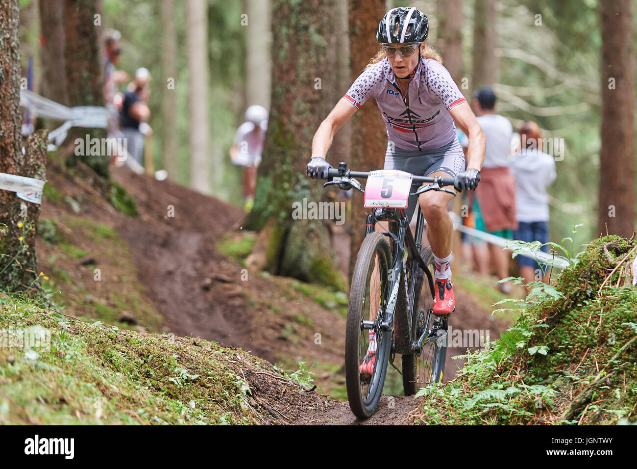 Lenzerheide, Switzerland. 9th July, 2017. Gunn-Rita Dahle Flesjaa from ...