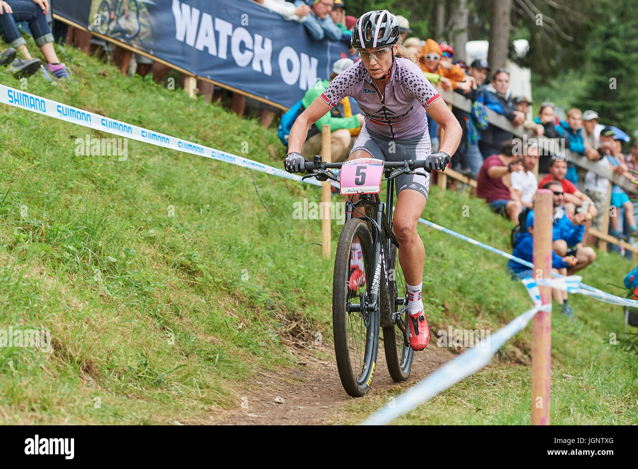 Lenzerheide, Switzerland. 9th July, 2017. Gunn-Rita Dahle Flesjaa from ...