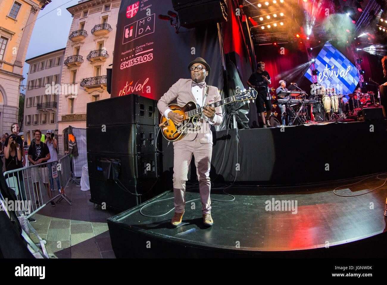 Lugano, Switzerland. 08th July, 2017. The South-African guitarist JIMMY ...