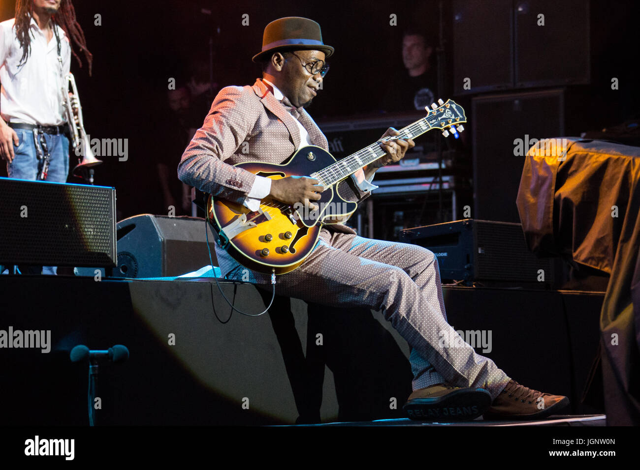 Lugano, Switzerland. 08th July, 2017. The South-African guitarist JIMMY ...