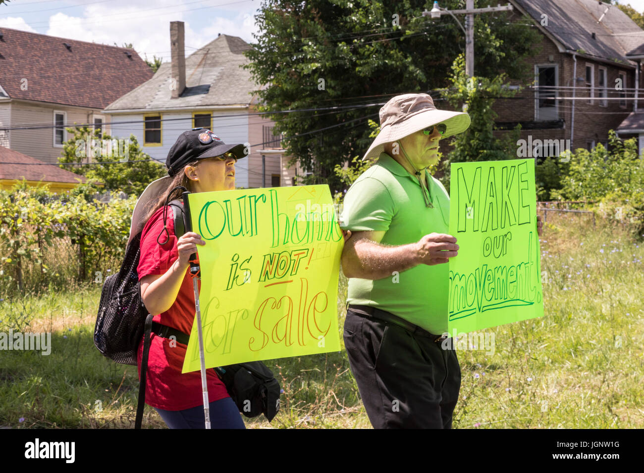 Detroit, Michigan, USA. 8th July, 2017. Detroit residents march through ...