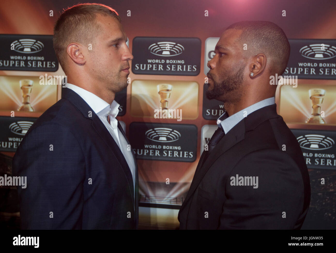 Monaco, Monte Carlo - July 08, 2017: World Boxing Super Series Draft ...