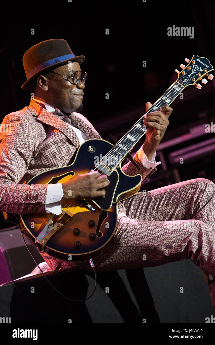 Lugano, Switzerland. 08th July, 2017. The South-African guitarist JIMMY ...