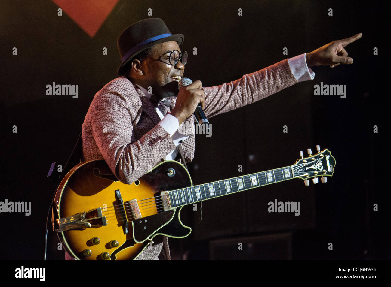 Lugano, Switzerland. 08th July, 2017. The South-African guitarist JIMMY ...
