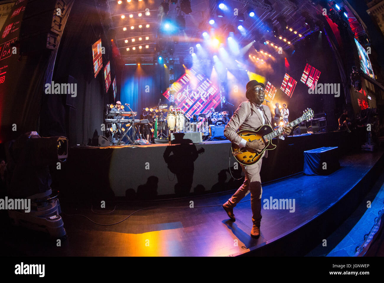 Lugano, Switzerland. 08th July, 2017. The South-African guitarist JIMMY ...