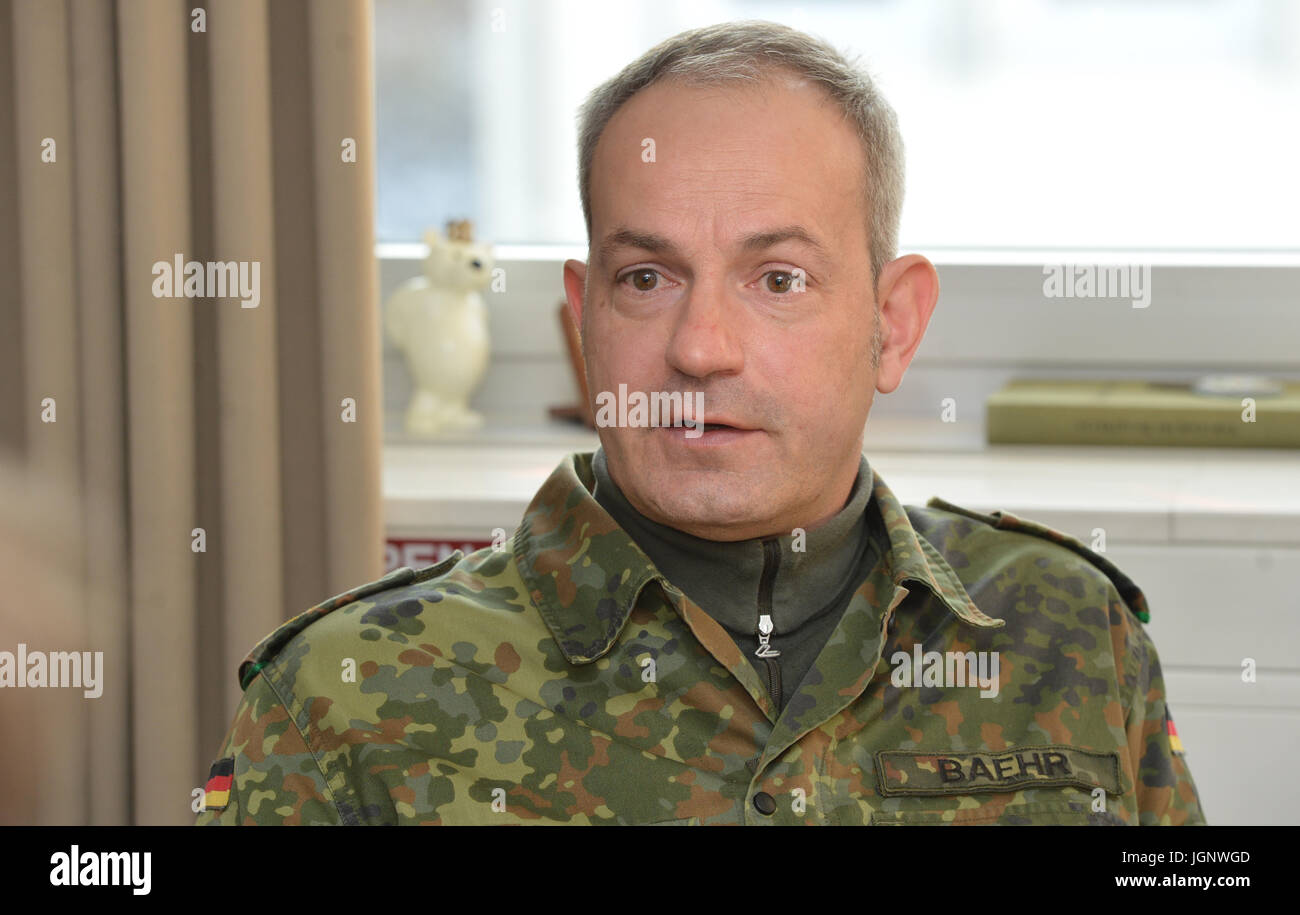 Brigadier-General Dag Baehr, the commander of the German Special Forces ...