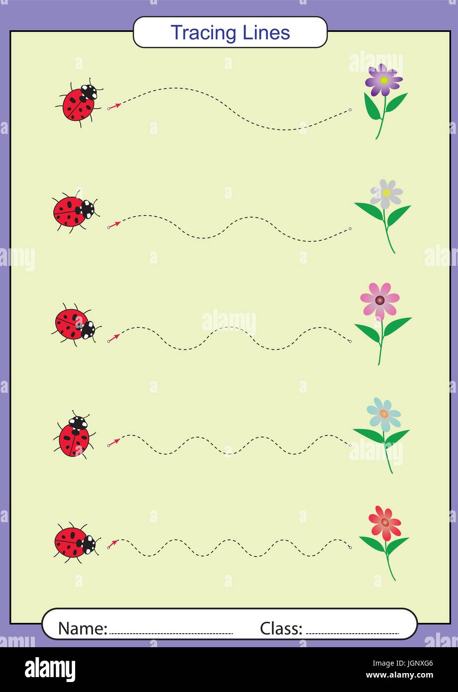 follow the lines with your pencil Stock Vector Image & Art - Alamy