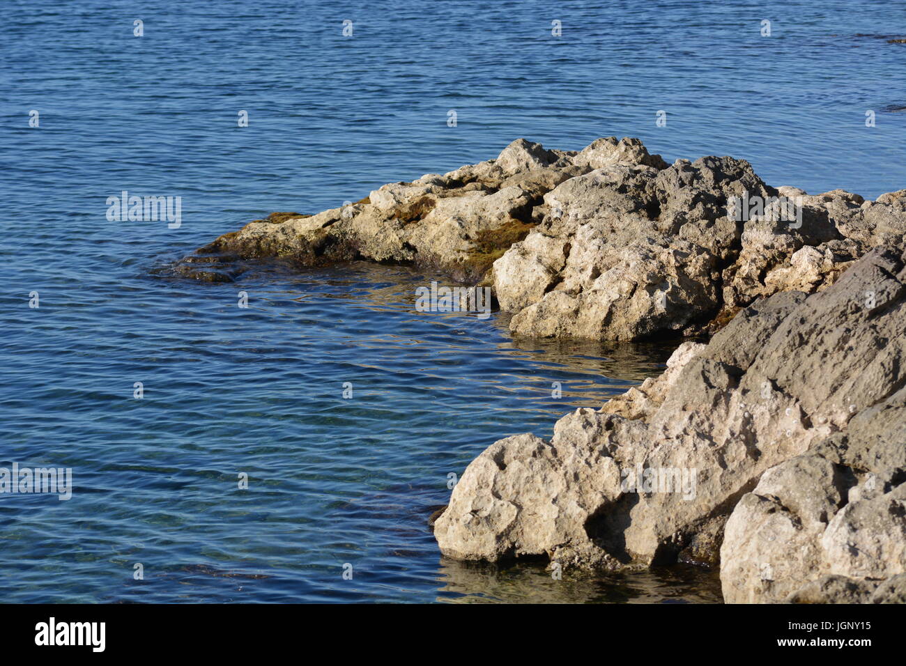 Lubenice, Croatia - June 11, 2017 - Beach of blue grotte near Brestova ...