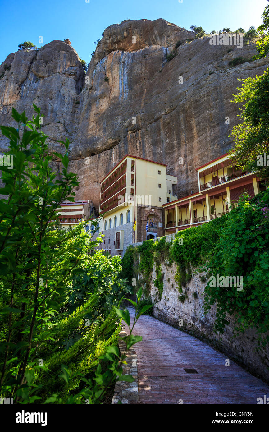 Mega Spileo or Monastery of the Great Cavern Stock Photo - Alamy