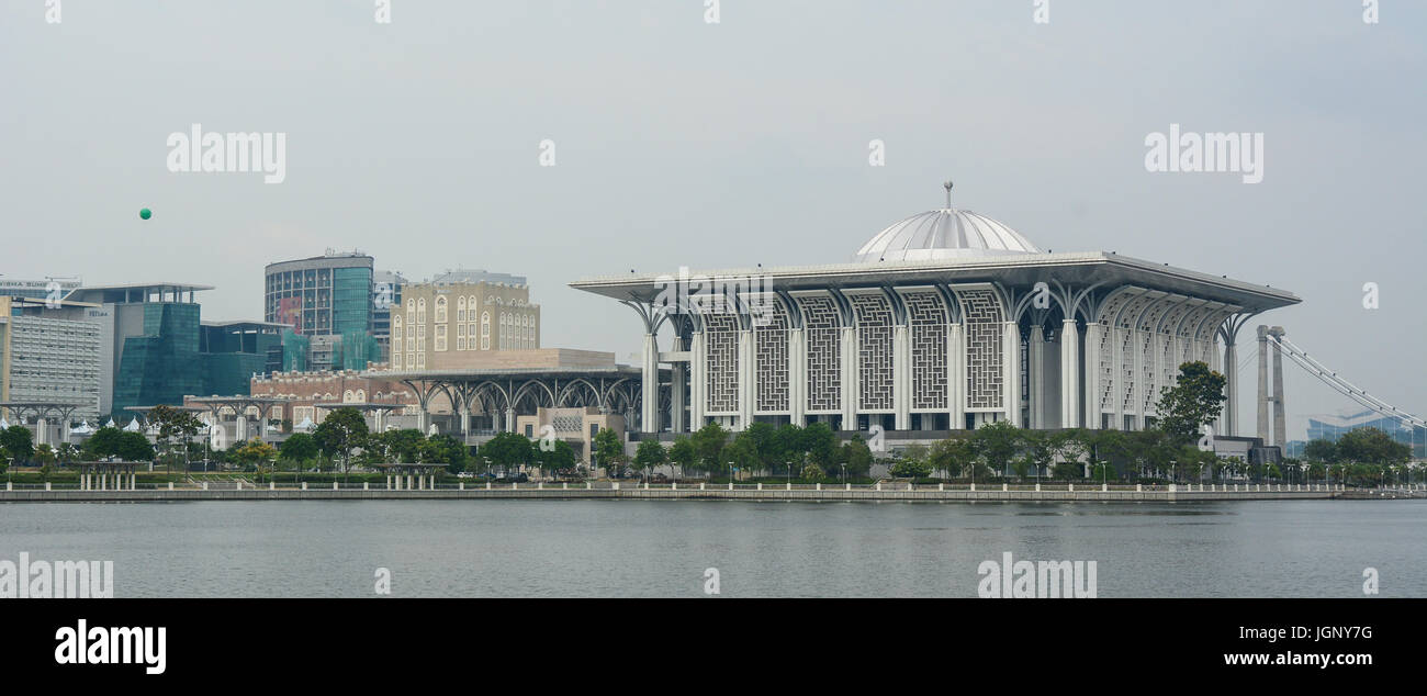 Putrajaya, Malaysia - Jul 7, 2015. Modern buildings located at downtown ...