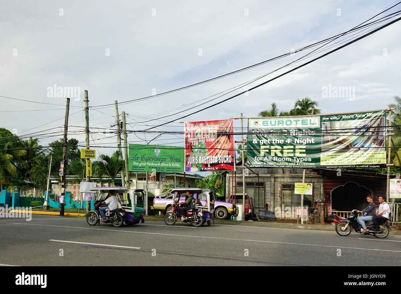 Kalibo, Philippines - Dec 16, 2015. Street in Kalibo, Philippines Stock ...