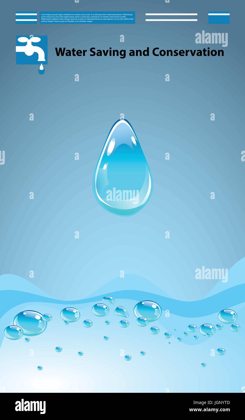 Save water poster hi-res stock photography and images - Alamy