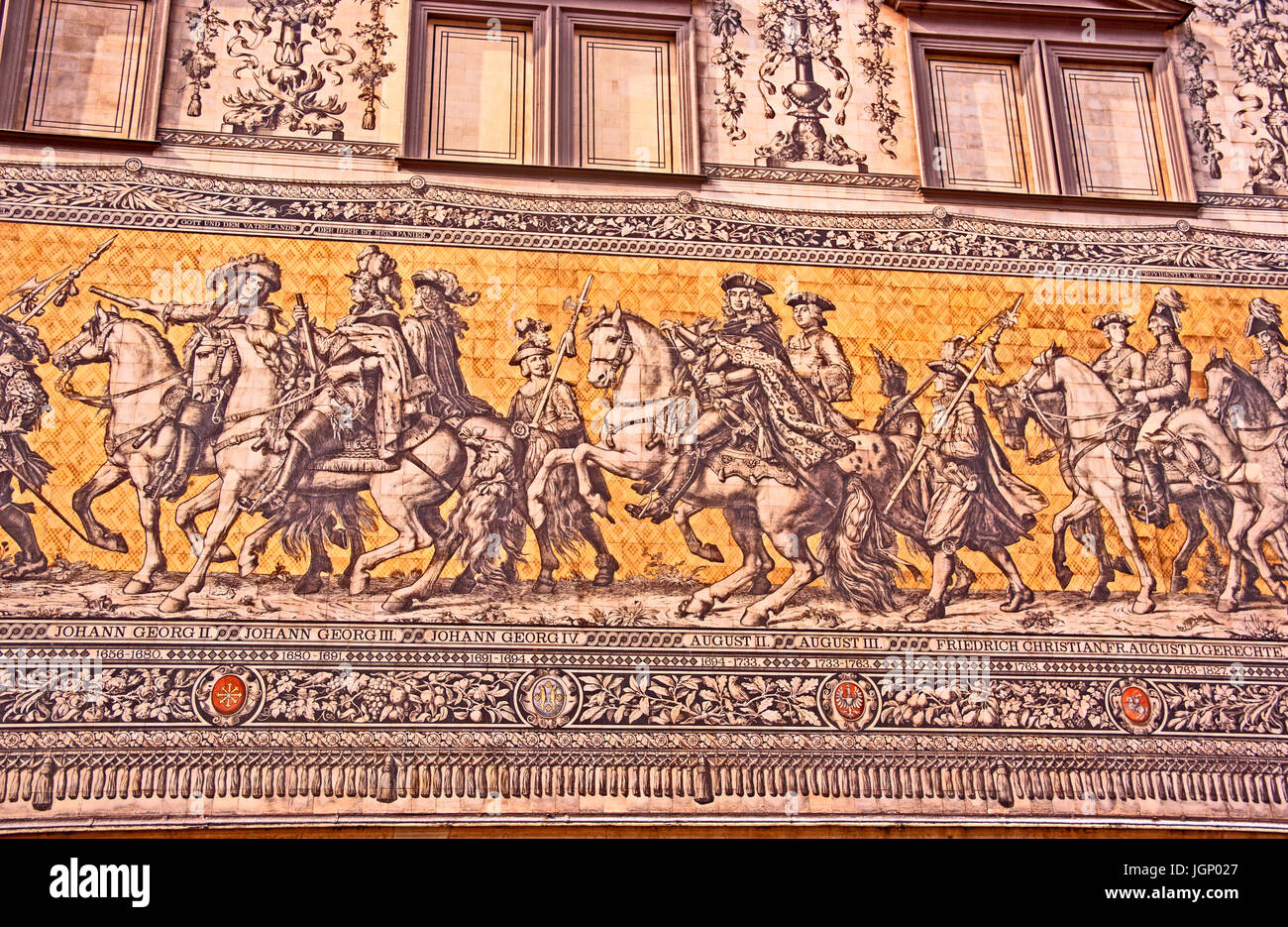 Procession of the Dukes, Fuerstenzug, Largest Porcelain Frieze in the ...