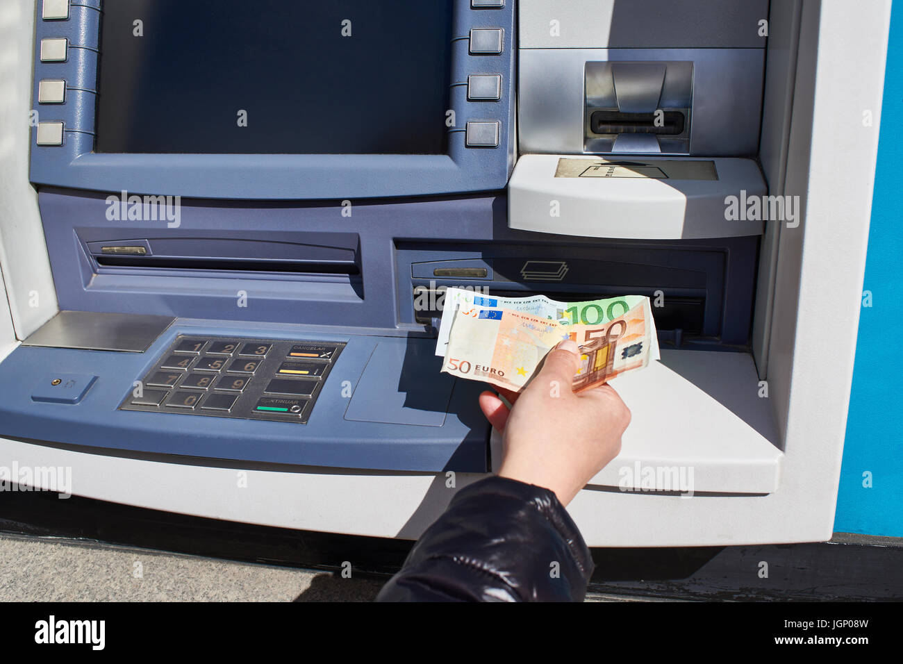 Person receives money hi-res stock photography and images - Alamy