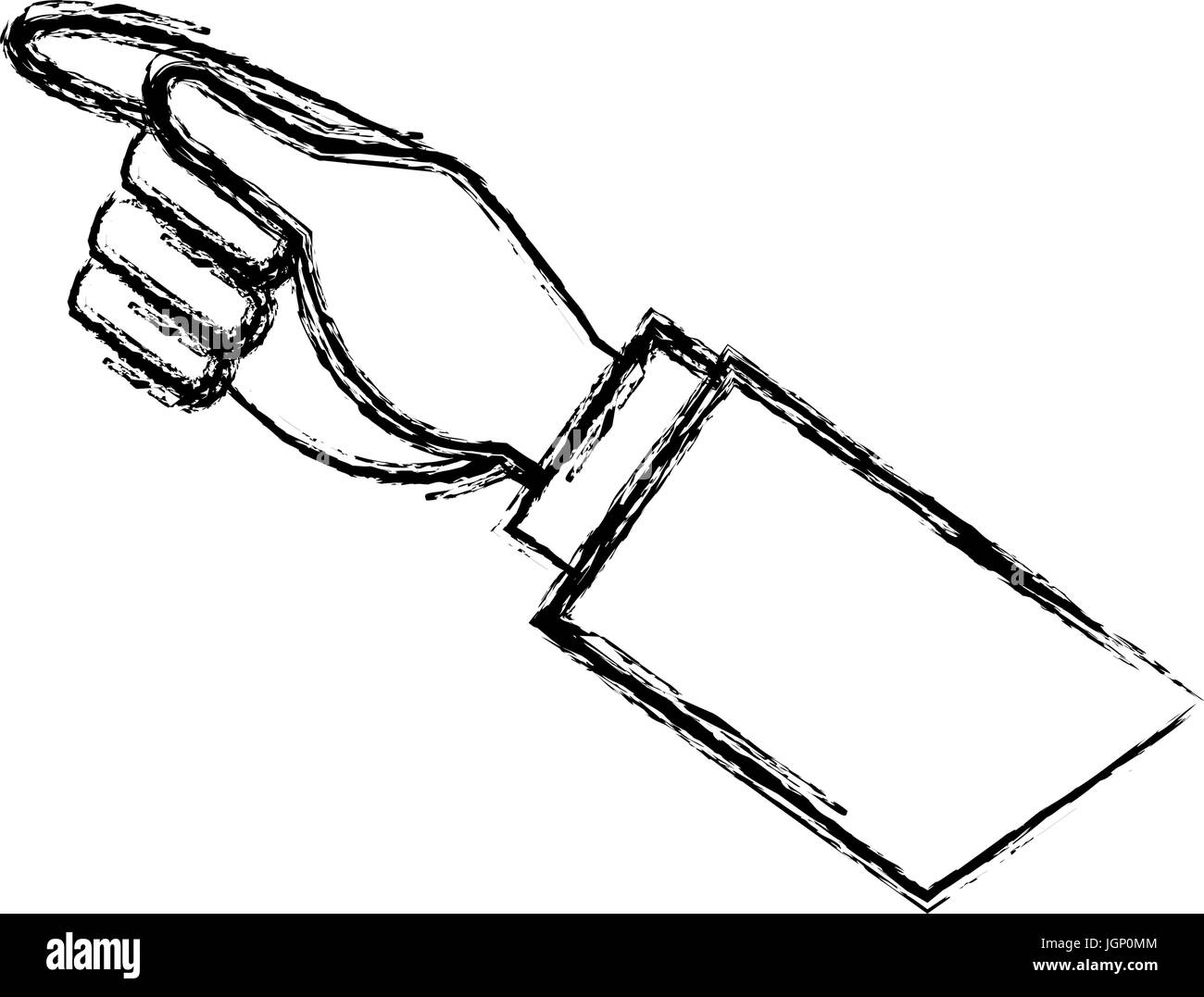 businessman hand pointing up gesture Stock Vector Image & Art - Alamy
