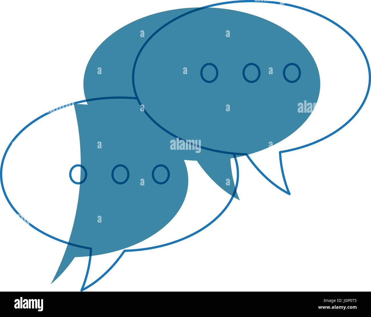 speech bubbles and dialog balloons chat message Stock Vector Image ...