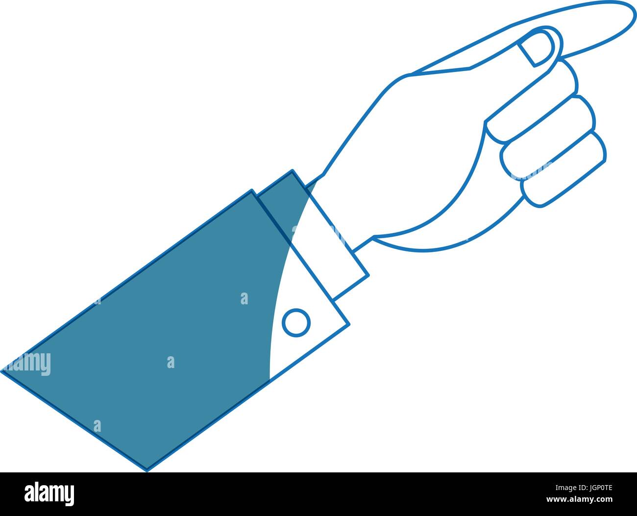 businessman hand pointing up gesture Stock Vector Image & Art - Alamy