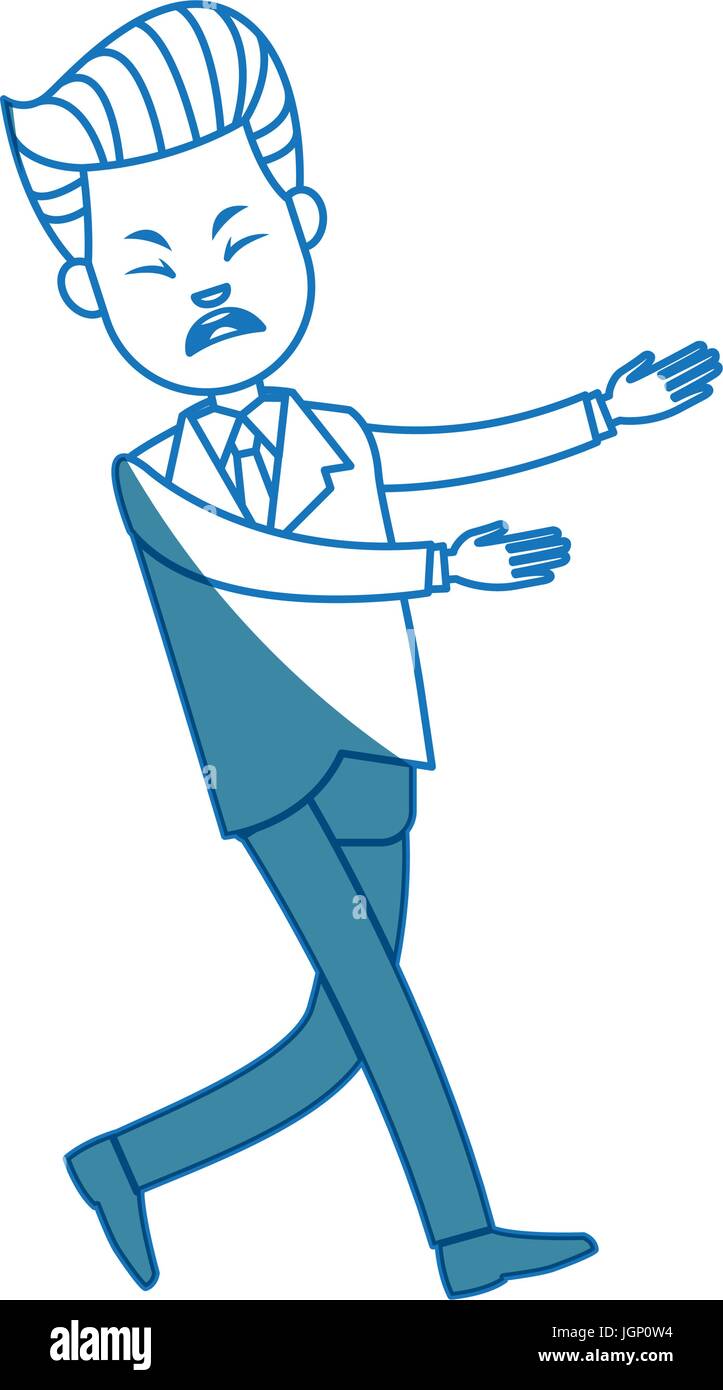 Angry walk Stock Vector Images - Alamy