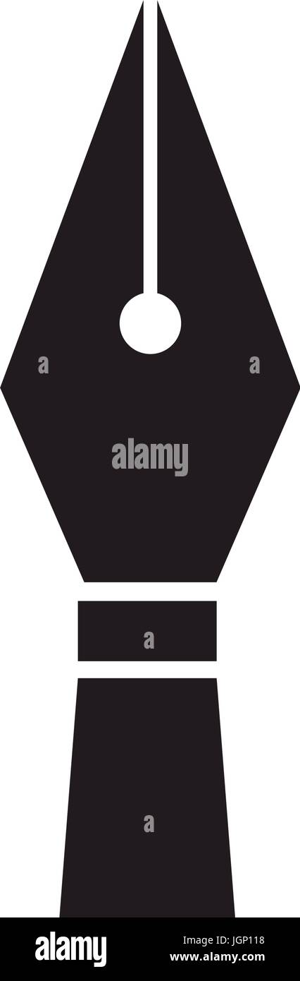 writing pen head ink classic icon Stock Vector Image & Art - Alamy