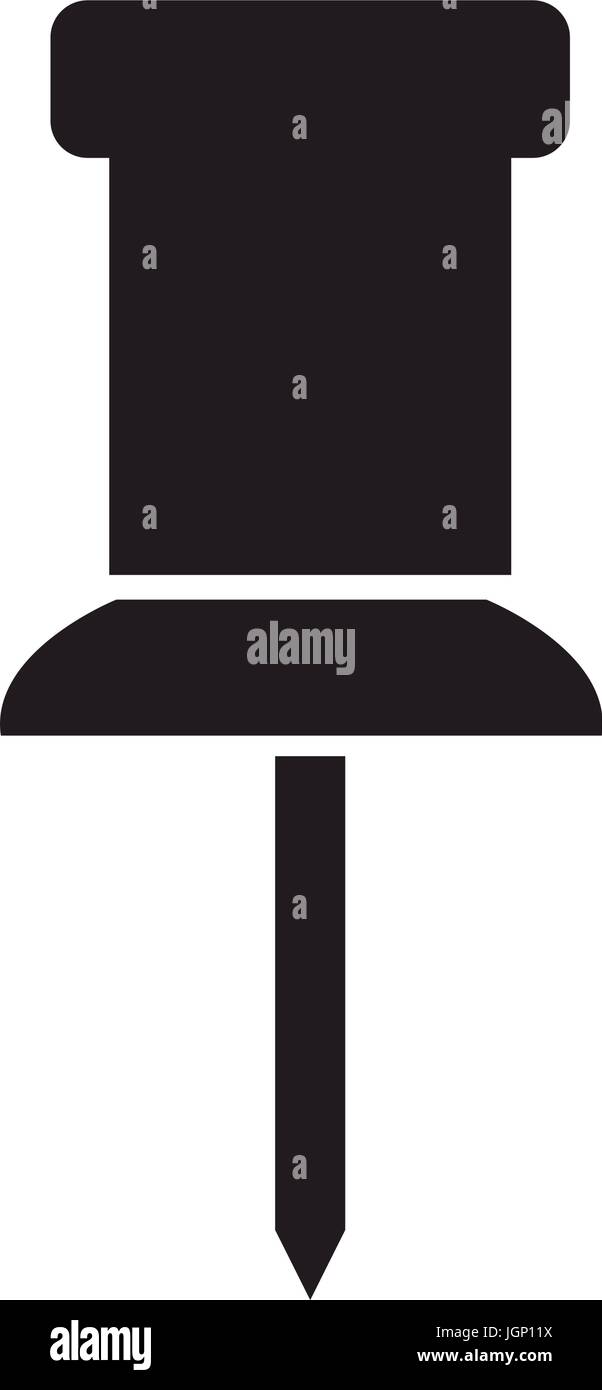 school push pin thumbtack side view Stock Vector Image & Art - Alamy