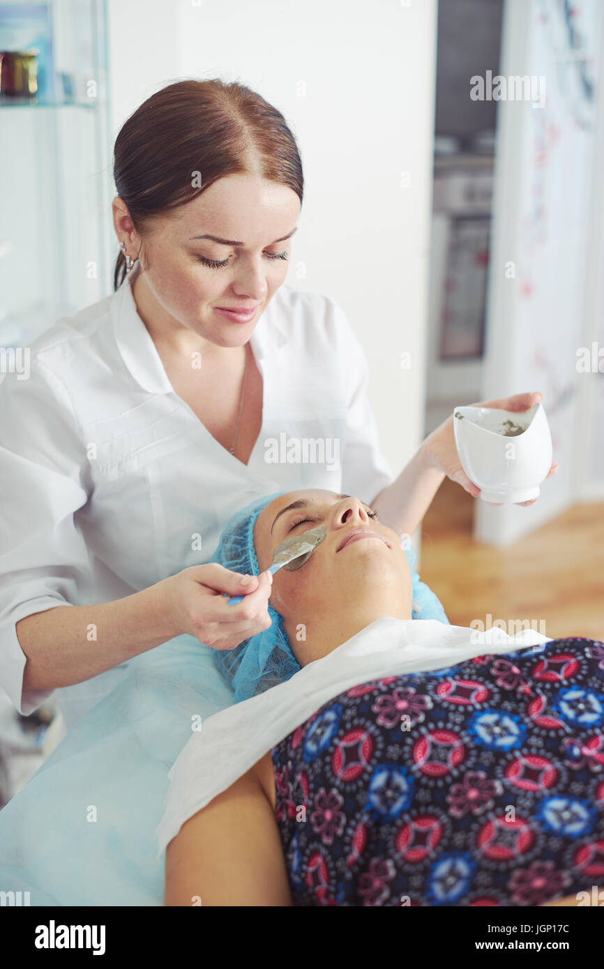 Applying mask hi-res stock photography and images - Alamy