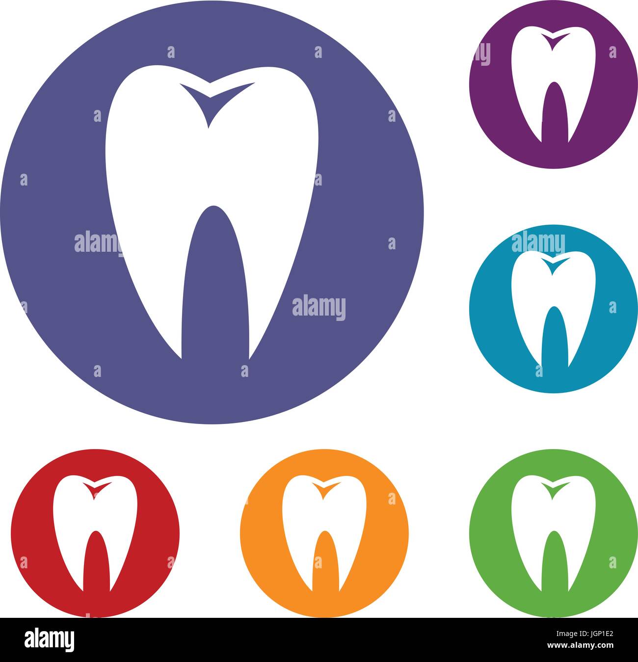 Tooth icons set Stock Vector Image & Art - Alamy