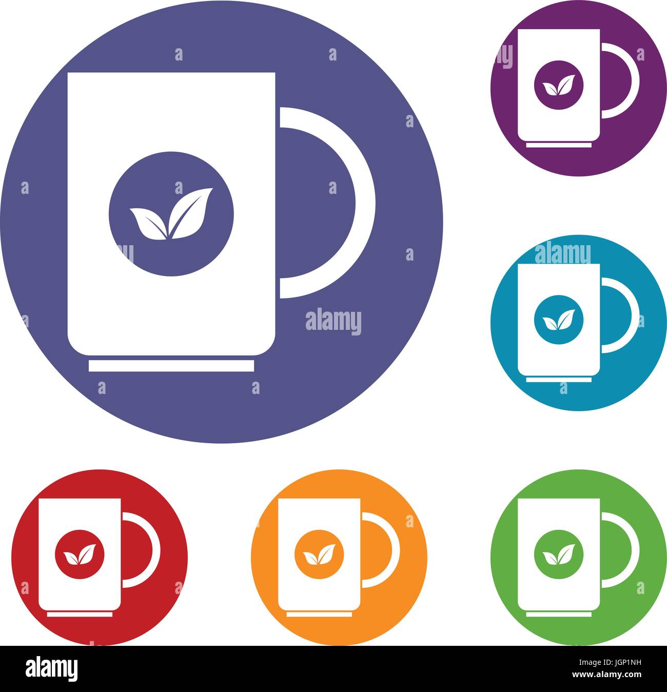 Red ceramic teacup and saucer Stock Vector Images - Alamy