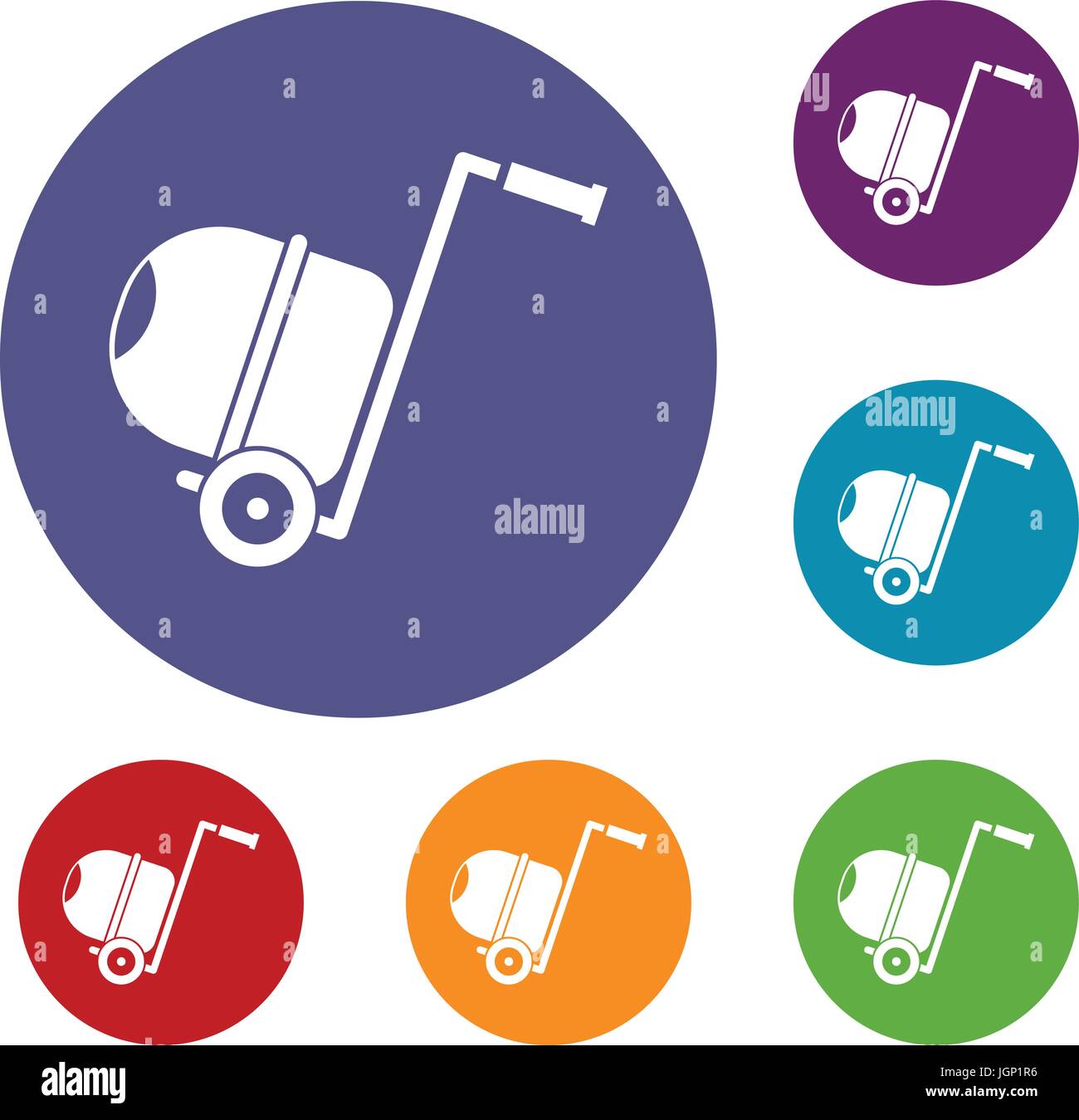 Concrete mixer icons set Stock Vector Image & Art - Alamy