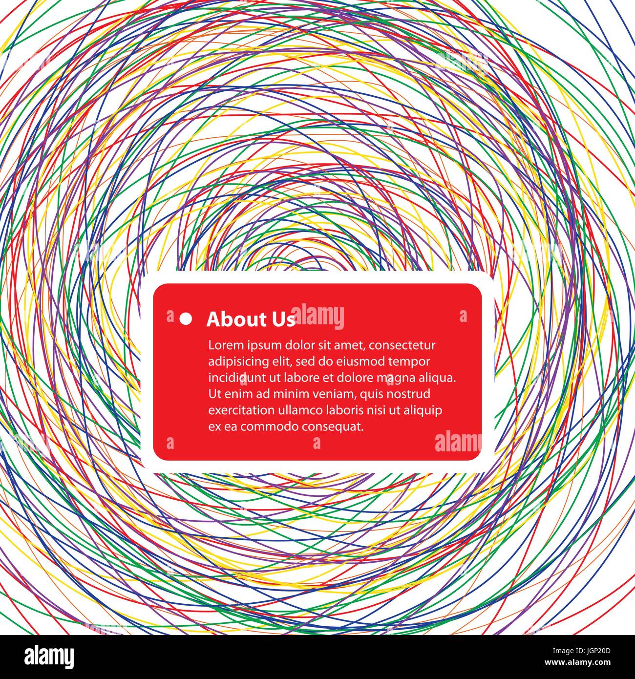 Abstract Colorful Vector Background Template Design With Red Place for ...