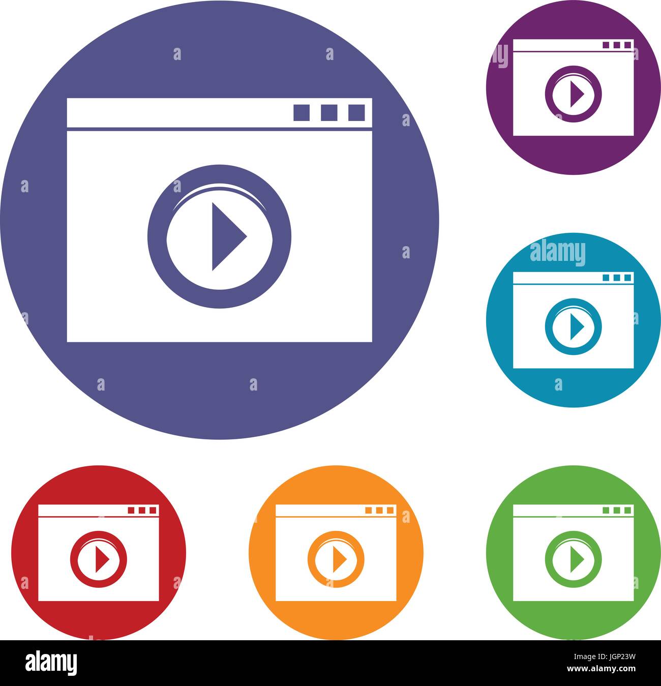 Video player icons set Stock Vector Image & Art - Alamy