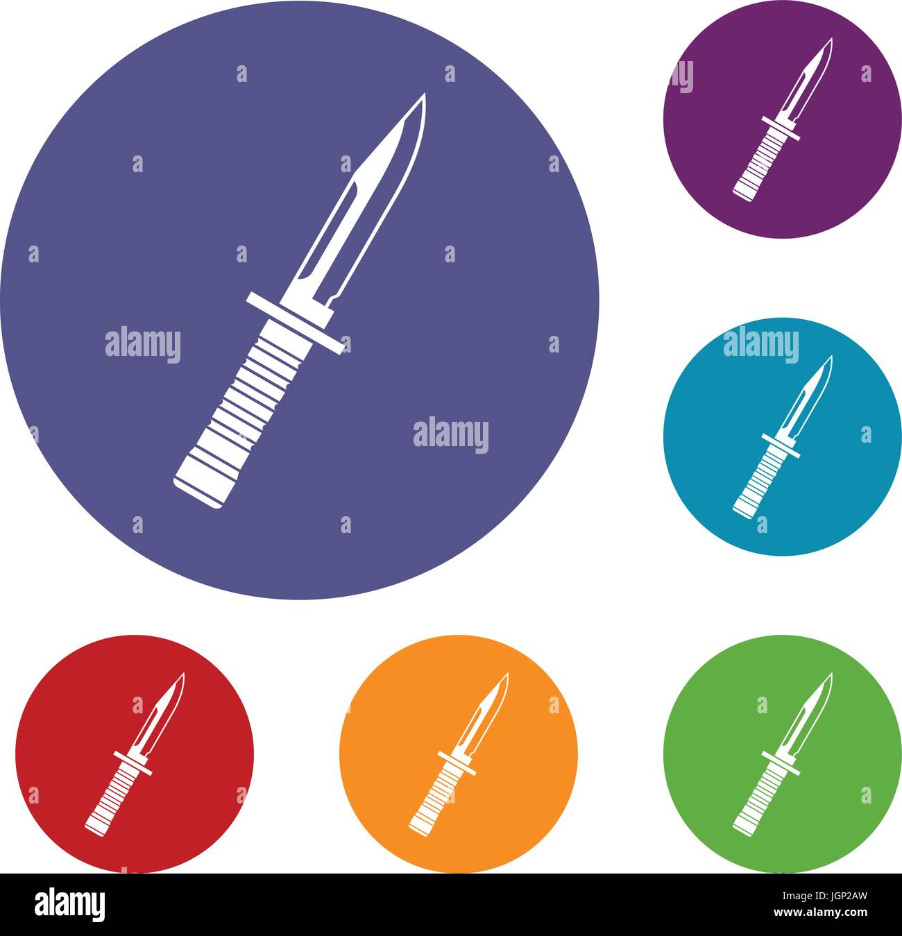 Military knife icons set Stock Vector Image & Art - Alamy