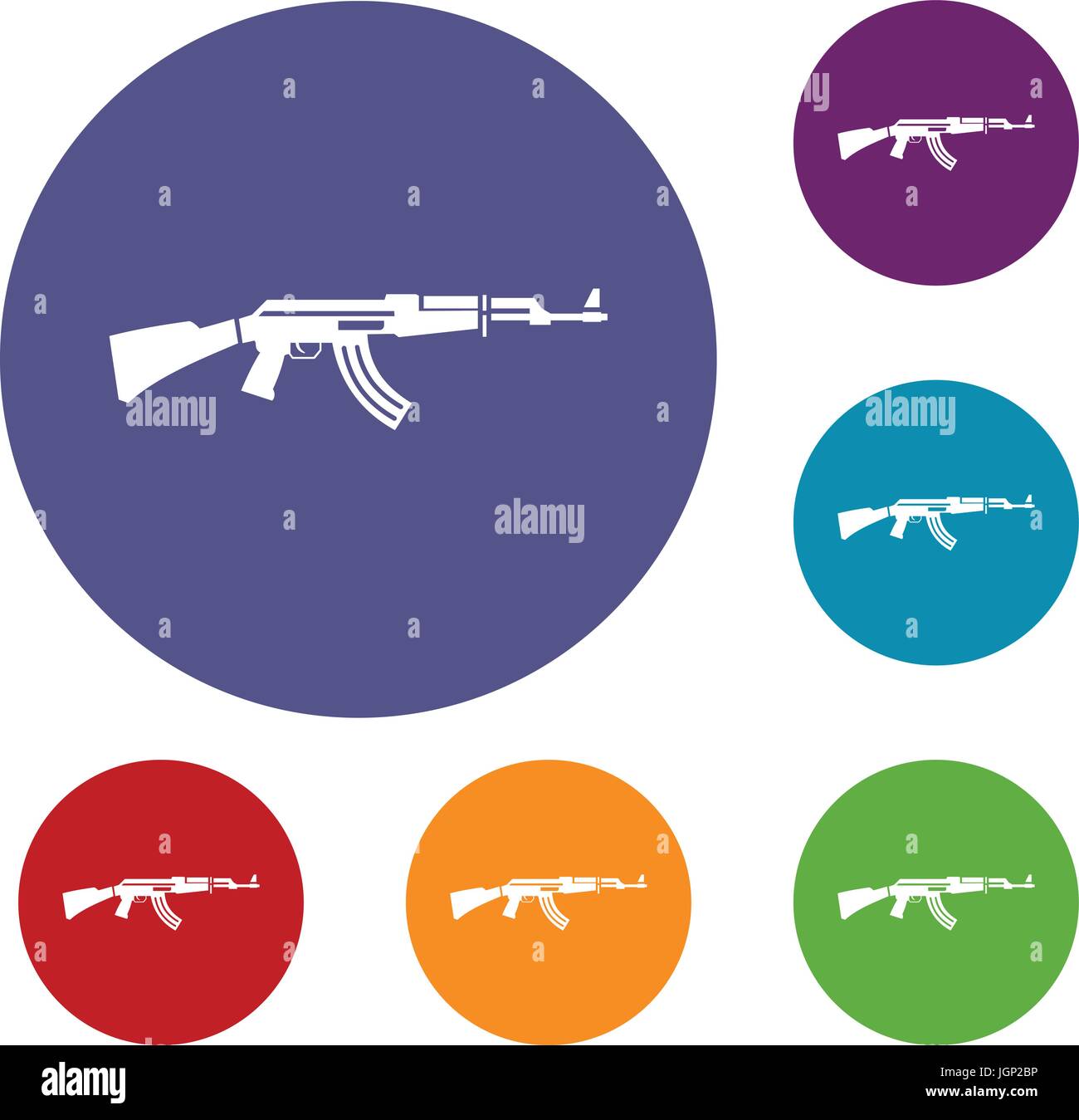 Military rifle icons set Stock Vector Image & Art - Alamy