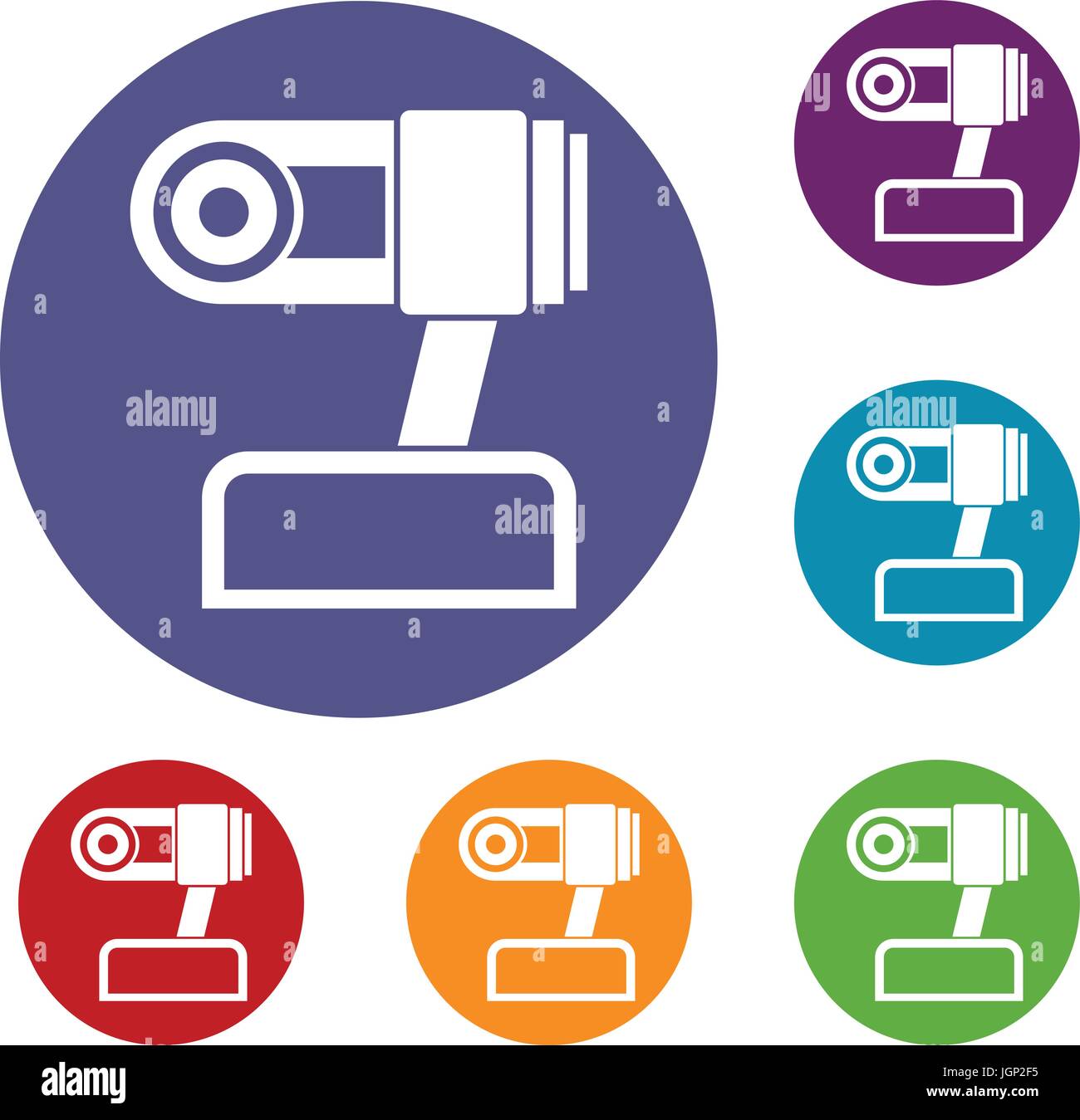 Webcam icon green vector hi-res stock photography and images - Alamy