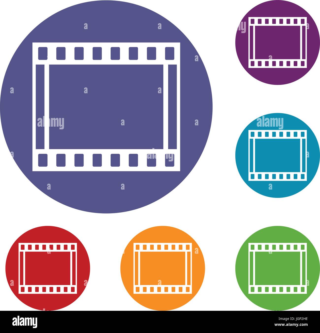 Movie strip frames Stock Vector Images - Alamy