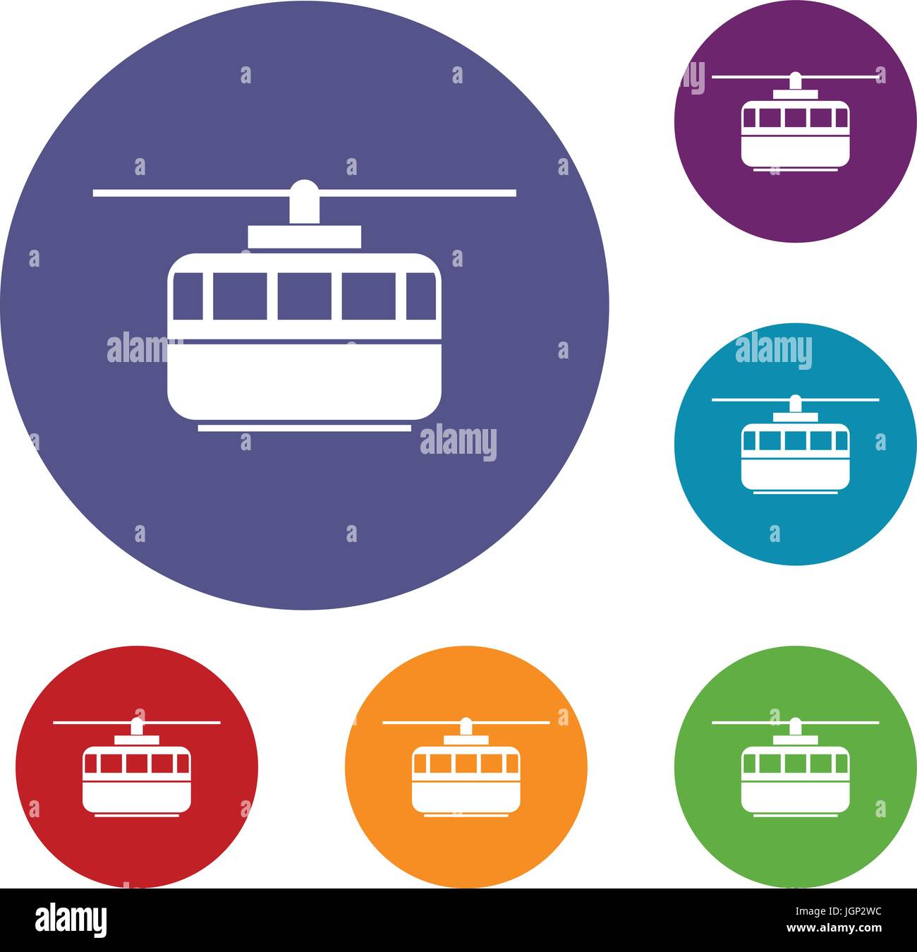 Funicular electric railway Stock Vector Images - Alamy