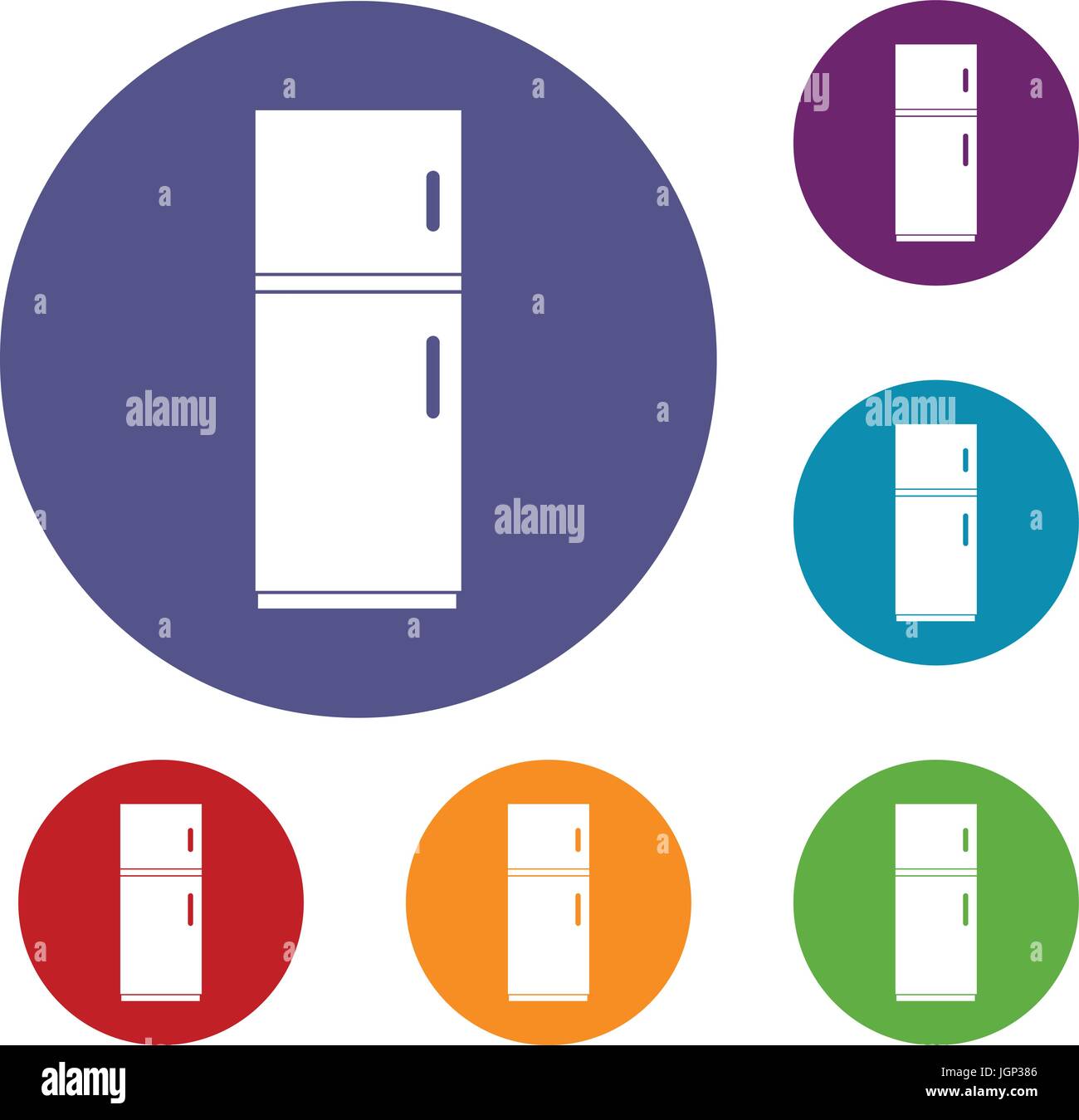 Refrigerator icons set Stock Vector Image & Art - Alamy