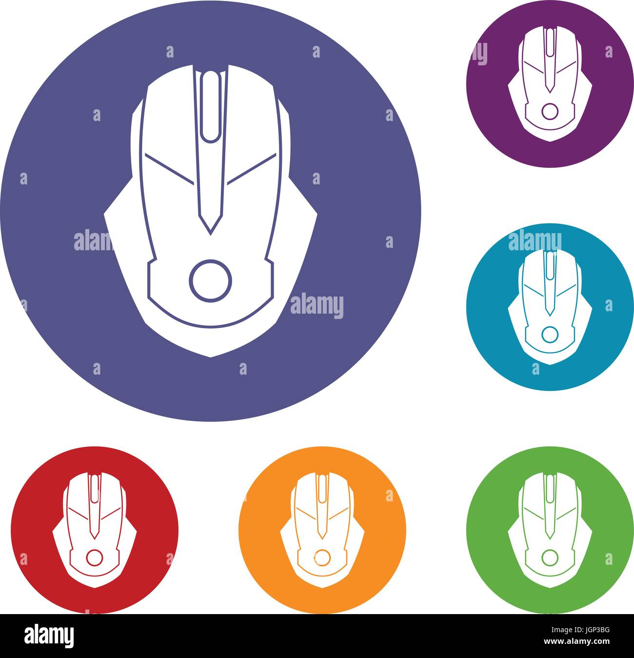 Red and white pc mouse Stock Vector Images - Alamy