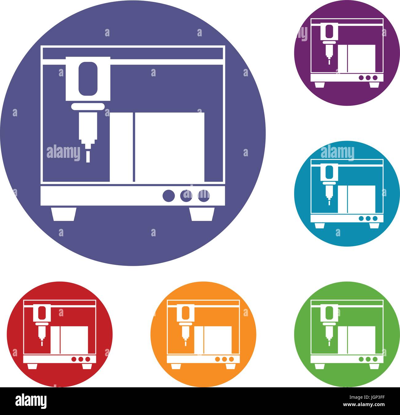 Computer monitor printer program Stock Vector Images - Alamy