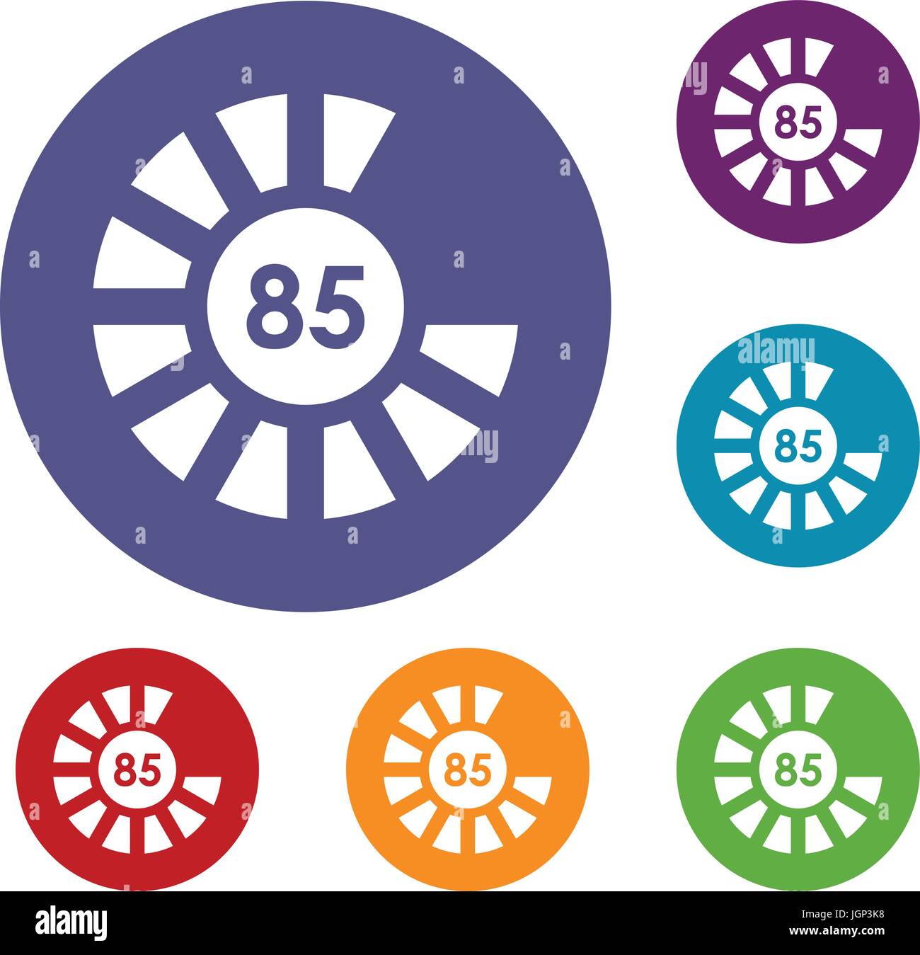 Sign 85 load icons set Stock Vector Image & Art - Alamy