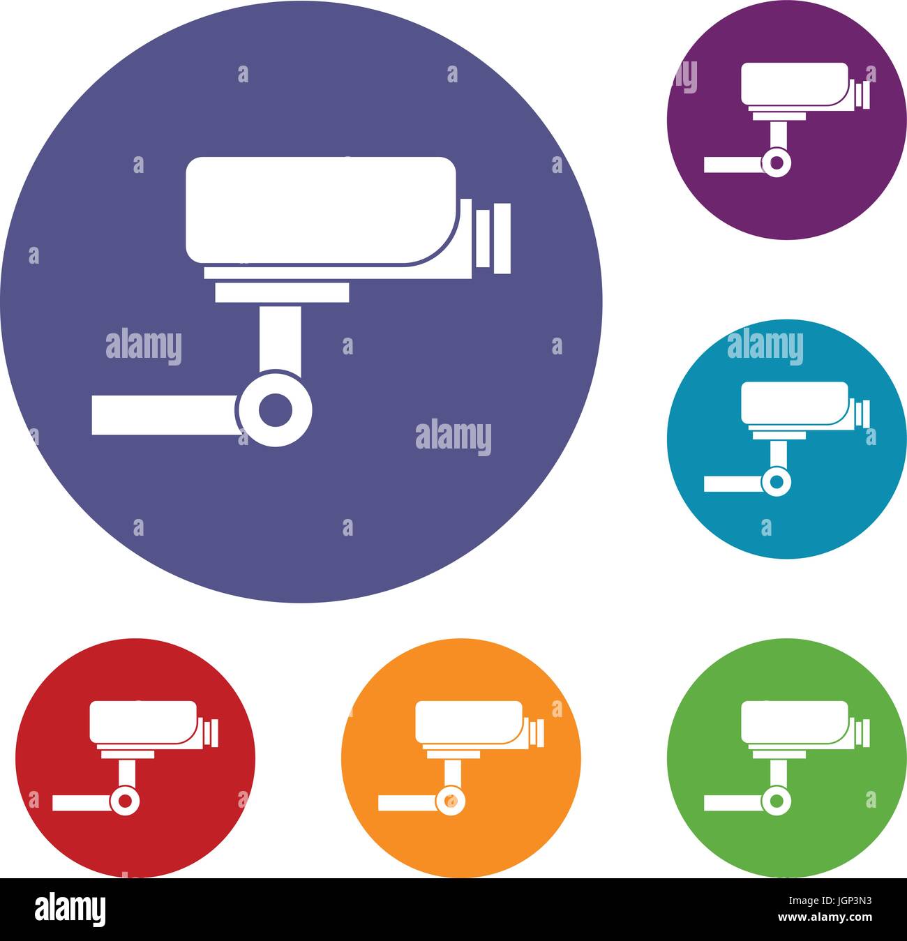 CCTV camera icons set Stock Vector Image & Art - Alamy
