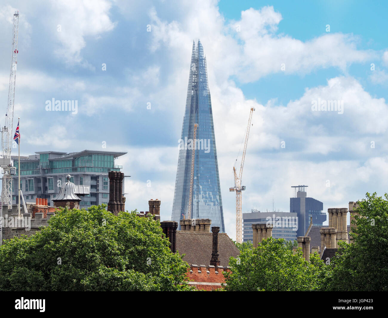 The Shard, London, Britain, United Kingdom, Summer 2016: [ The Shard at ...