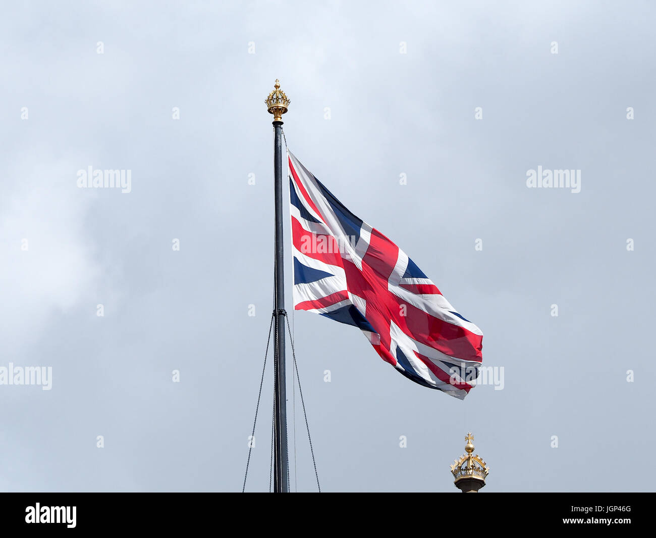 British flag pole illustration hi-res stock photography and images - Alamy