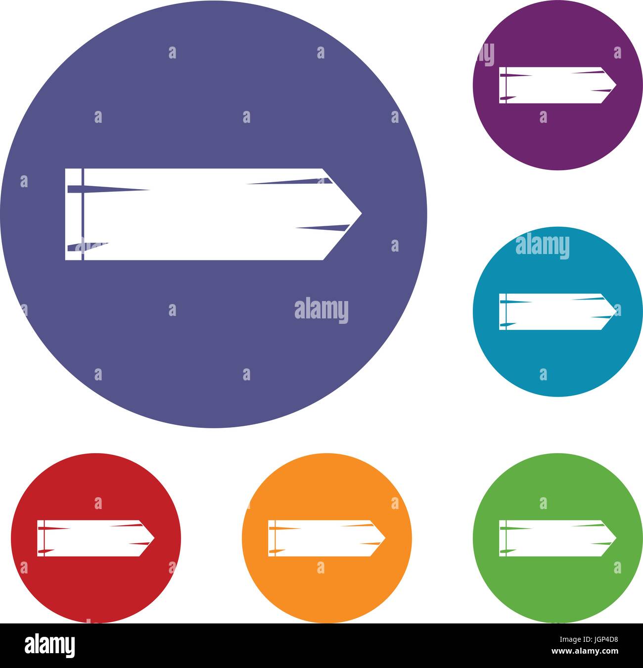 Thick arrow icons set Stock Vector Image & Art - Alamy